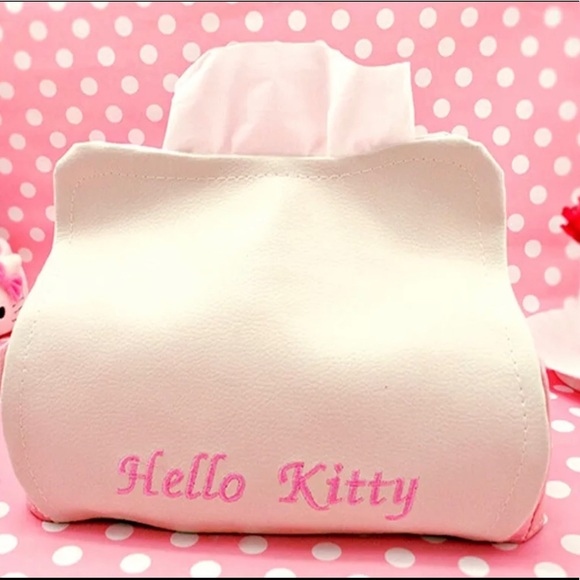 Hello Kitty | Other | Hello Kitty Tissue Holder With Embroidered Hello ...